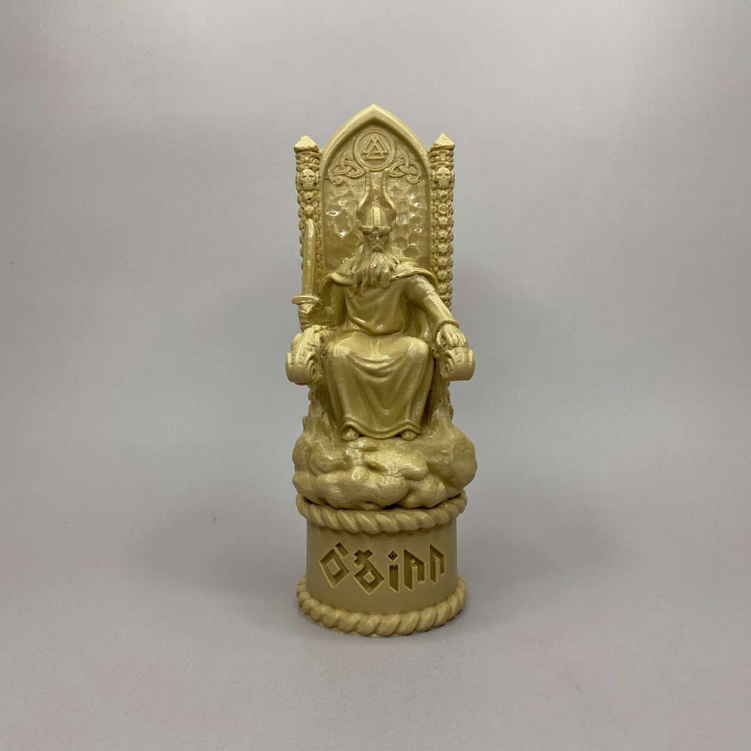 God Odin on the Throne. God Odin Mold 3d. Forms for Candles. Silicone Molds. Premium Quality ...