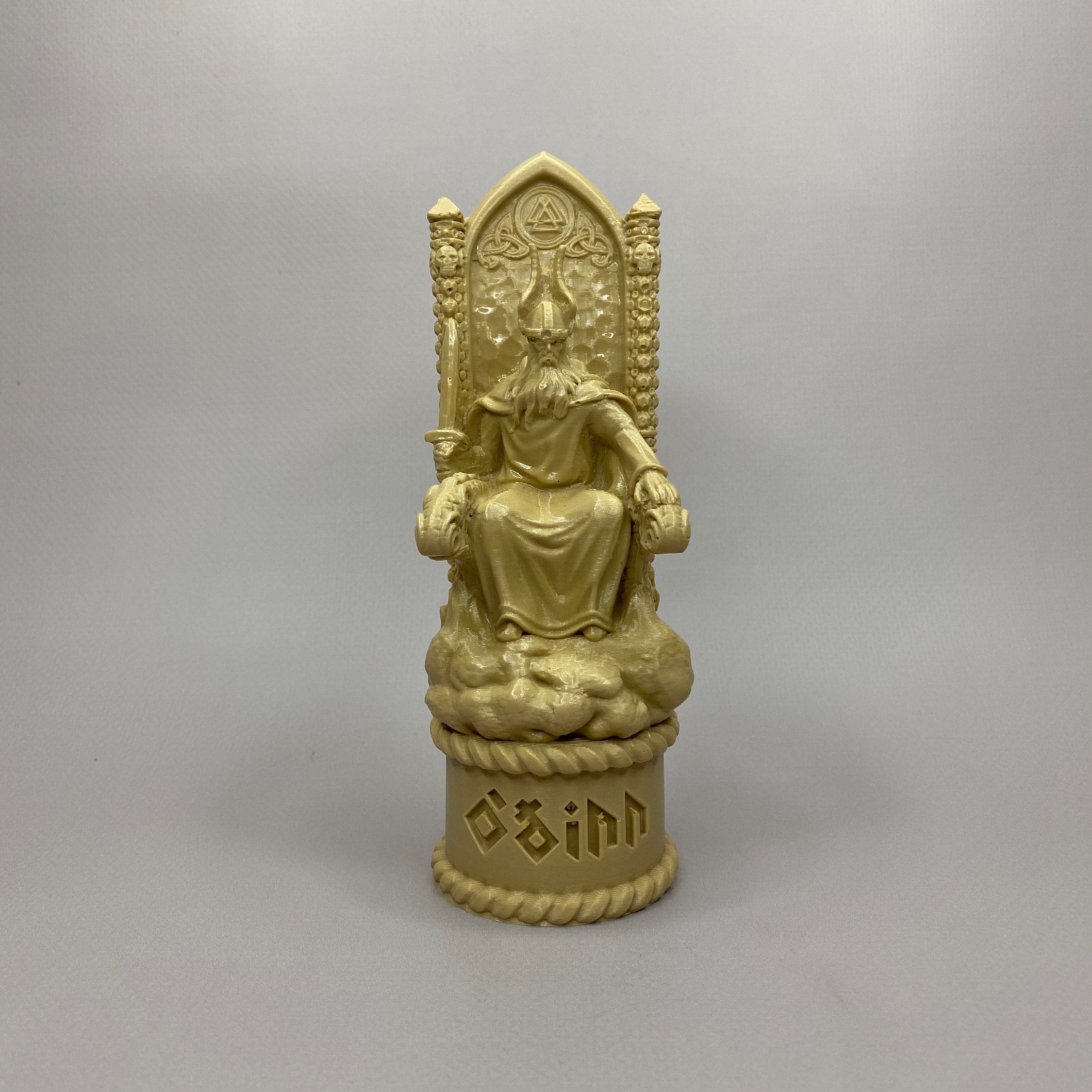 God Odin on the Throne. God Odin Mold 3d. Forms for Candles. Silicone ...