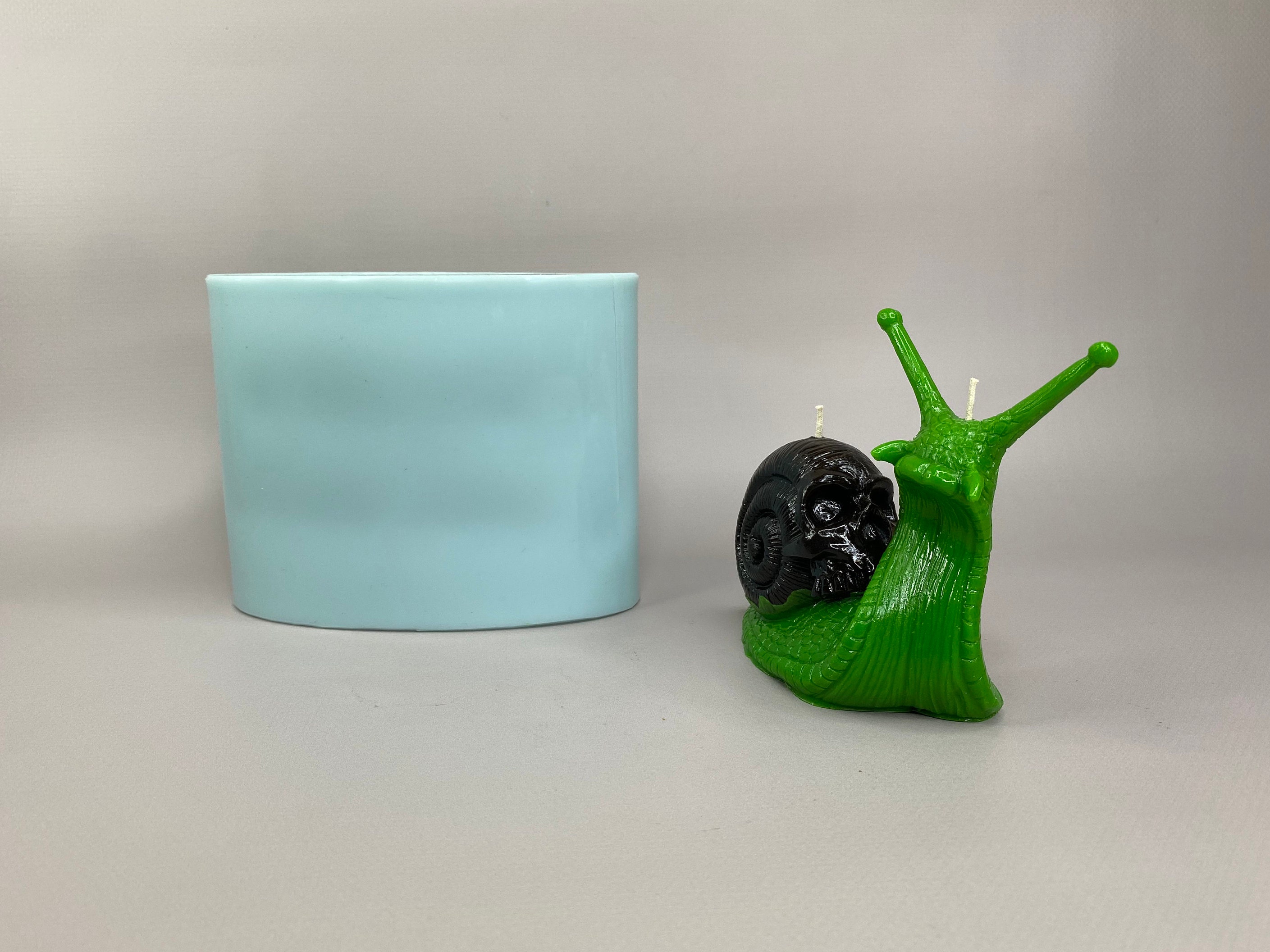 Snail With a Skull. Snail Mold 3d. Forms for Candles. Silicone Molds ...