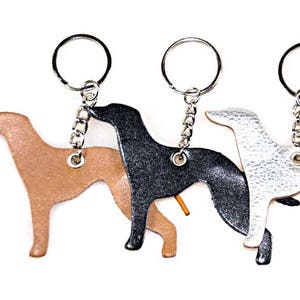 Whippet Greyhound Key Ring, Key Fob, Keychain, Bag Charm, Bag Tag ...