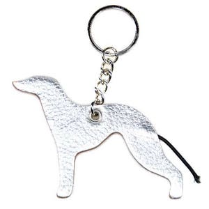 Whippet Greyhound Key Ring, Key Fob, Keychain, Bag Charm, Bag Tag ...