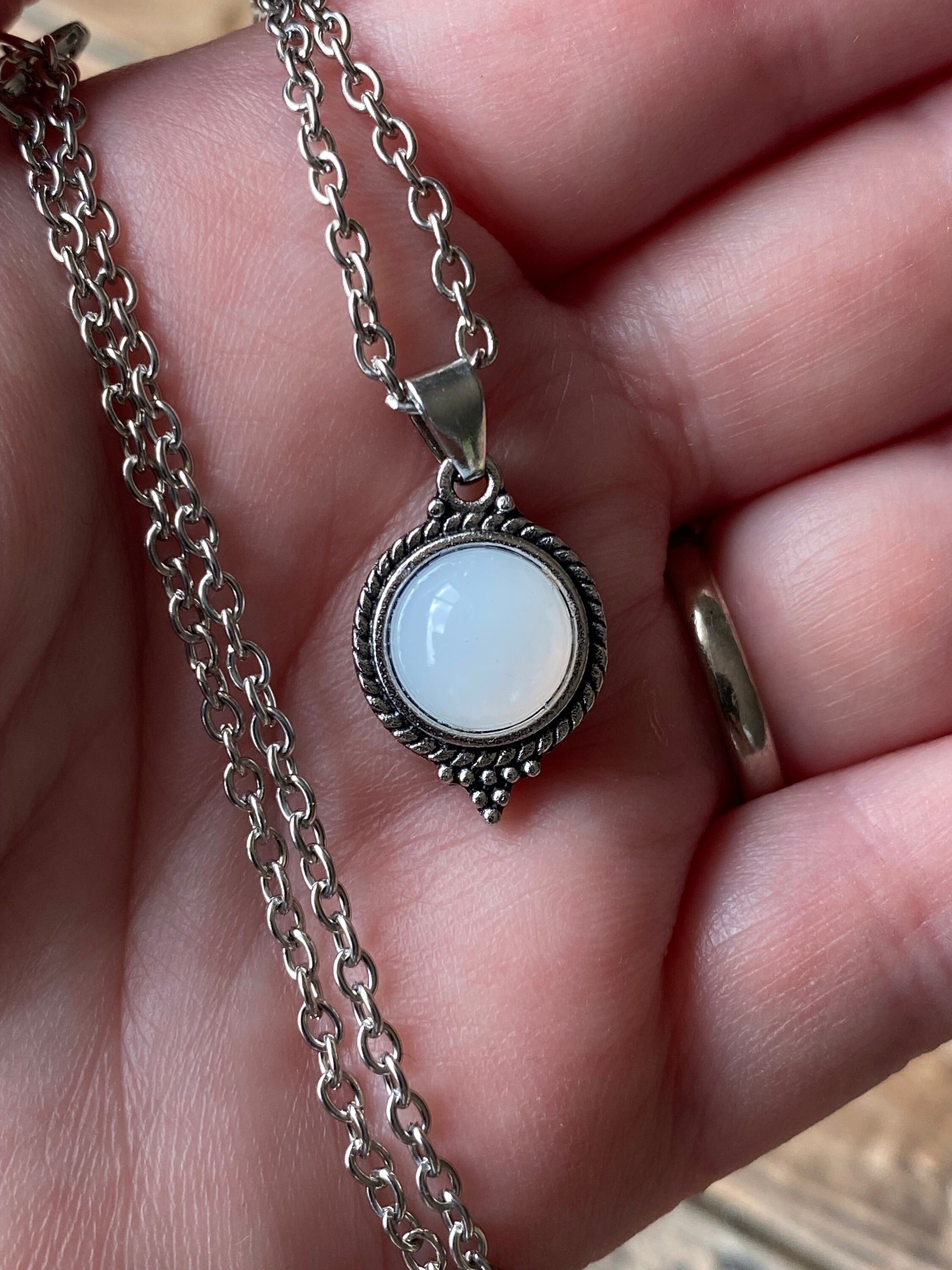 Witchs Mirror Necklace Hexenspiegel Protection Amulet From Dark Arts ...