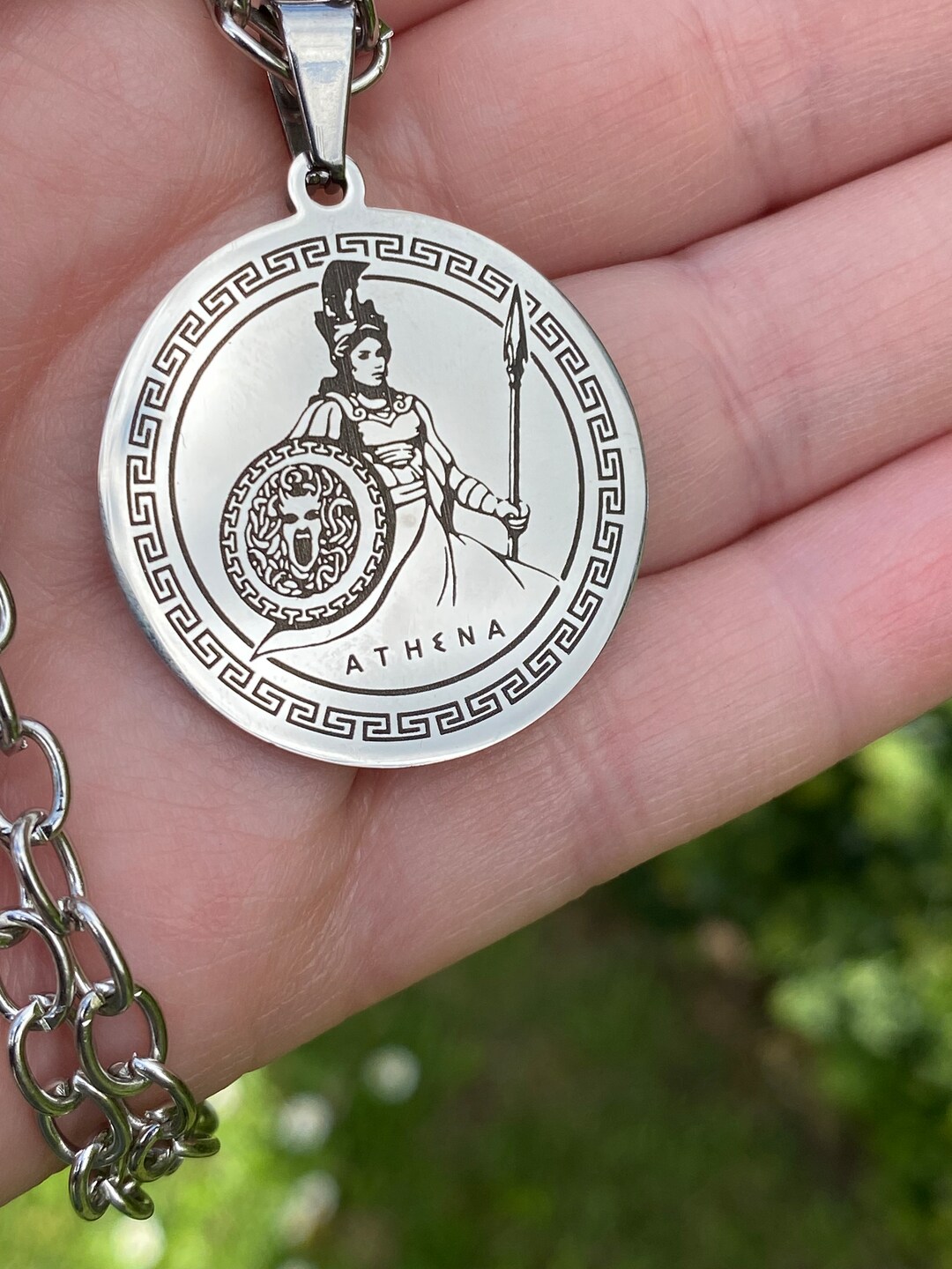 Witchy Charmed Creations - Athena Goddess Amulet Necklace - Stainless ...