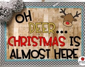 Christmas Bulletin Board Letters-Oh Deer Bulletin Board | Etsy