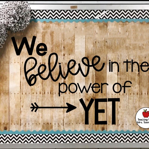 The Power of yet Positive Classroom Poster Inspirational - Etsy