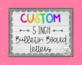 Printable Letters and Numbers for Bulletin Boards Print and - Etsy