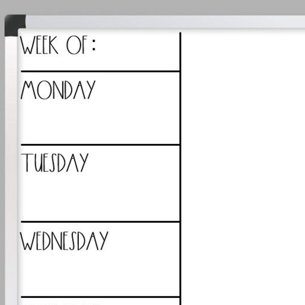 Whiteboard Decals - Etsy