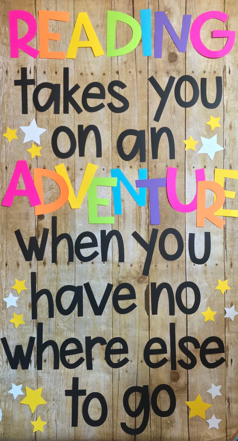 Bulletin Board Letters Reading Takes You on an Adventure | Etsy
