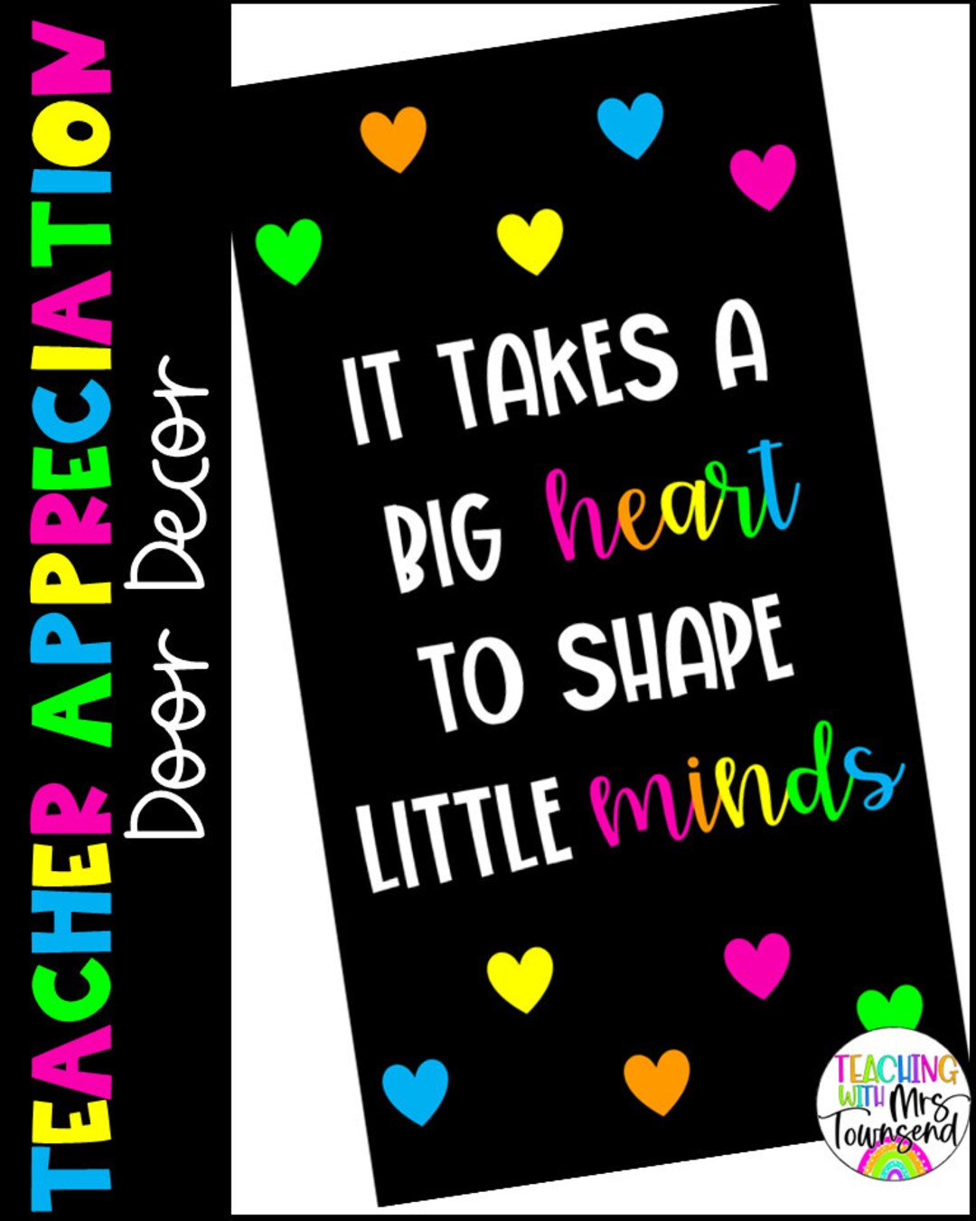 Teacher Appreciation Bulletin Board Letters Door Decoration Teacher ...