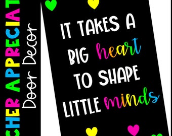 Teacher Appreciation Bulletin Board Letters Door Decoration Teacher ...