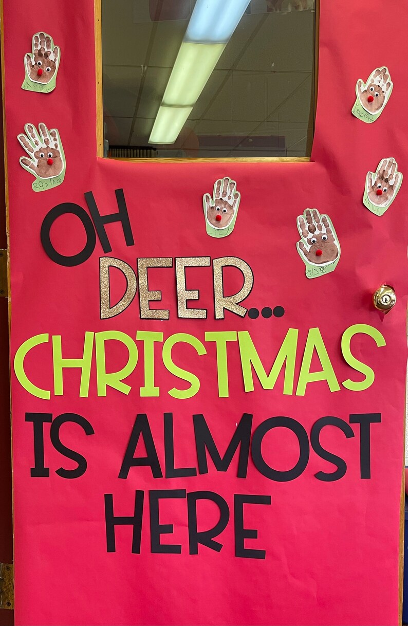 Christmas Bulletin Board Letters-oh Deer Bulletin Board - Etsy