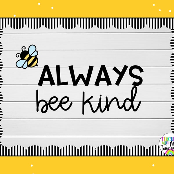 Bee Kind Printable - Etsy