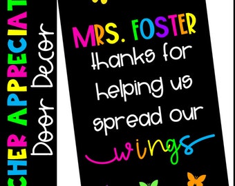 Teacher Appreciation Bulletin Board Letters Door Decoration - Etsy