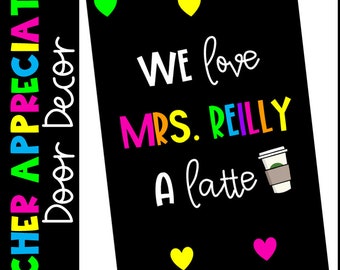 Teacher Appreciation Bulletin Board Letters Door Decoration Teacher ...