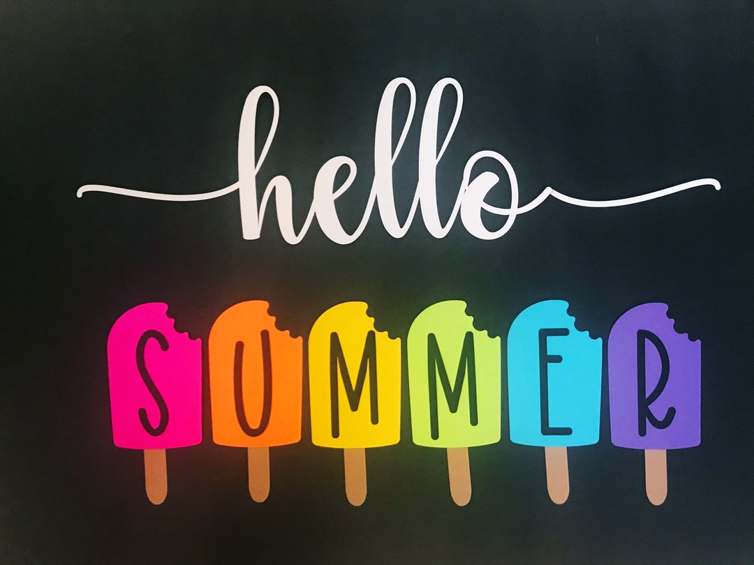 Bulletin Board Letters Hello Summer Classroom Décor Office Décor ...
