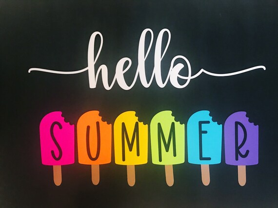 Bulletin Board Letters Hello Summer Classroom Décor - Etsy