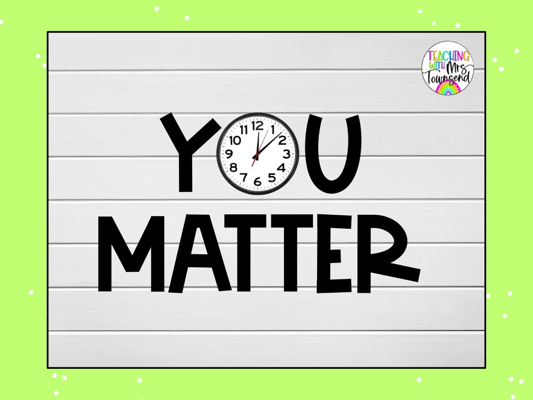Bulletin Board Letters-you Matter-classroom Decor - Etsy