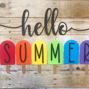 Bulletin Board Letters Hello Summer Classroom Décor Office Décor ...