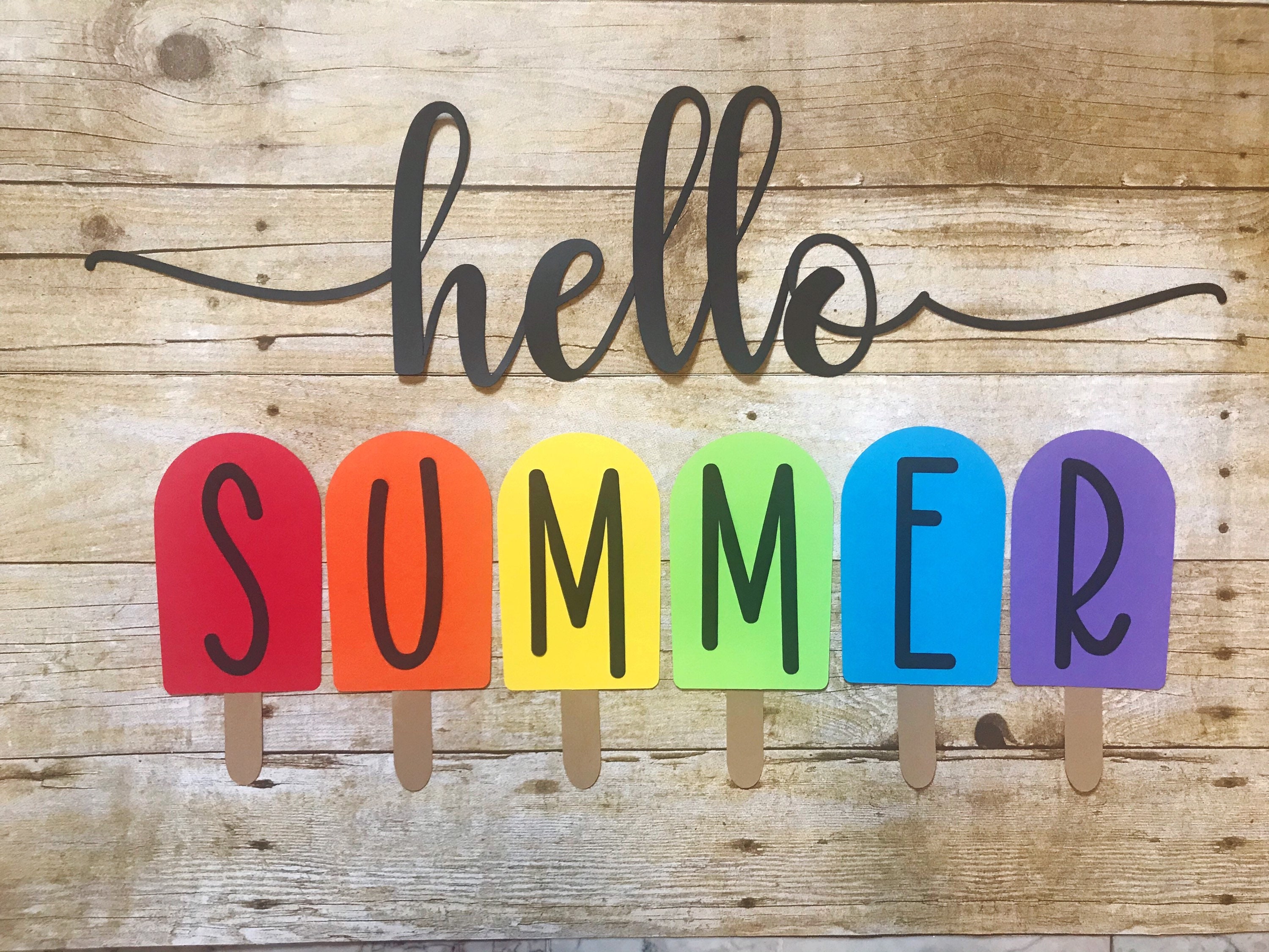 Bulletin Board Letters Hello Summer Classroom Décor - Etsy