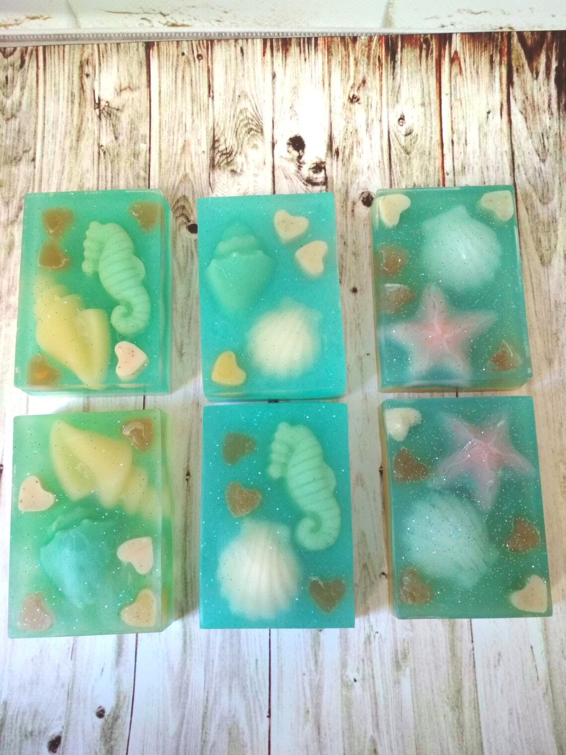 Nautical Soap Set 6 Beach Theme Ocean Bath Decor T Under Etsy