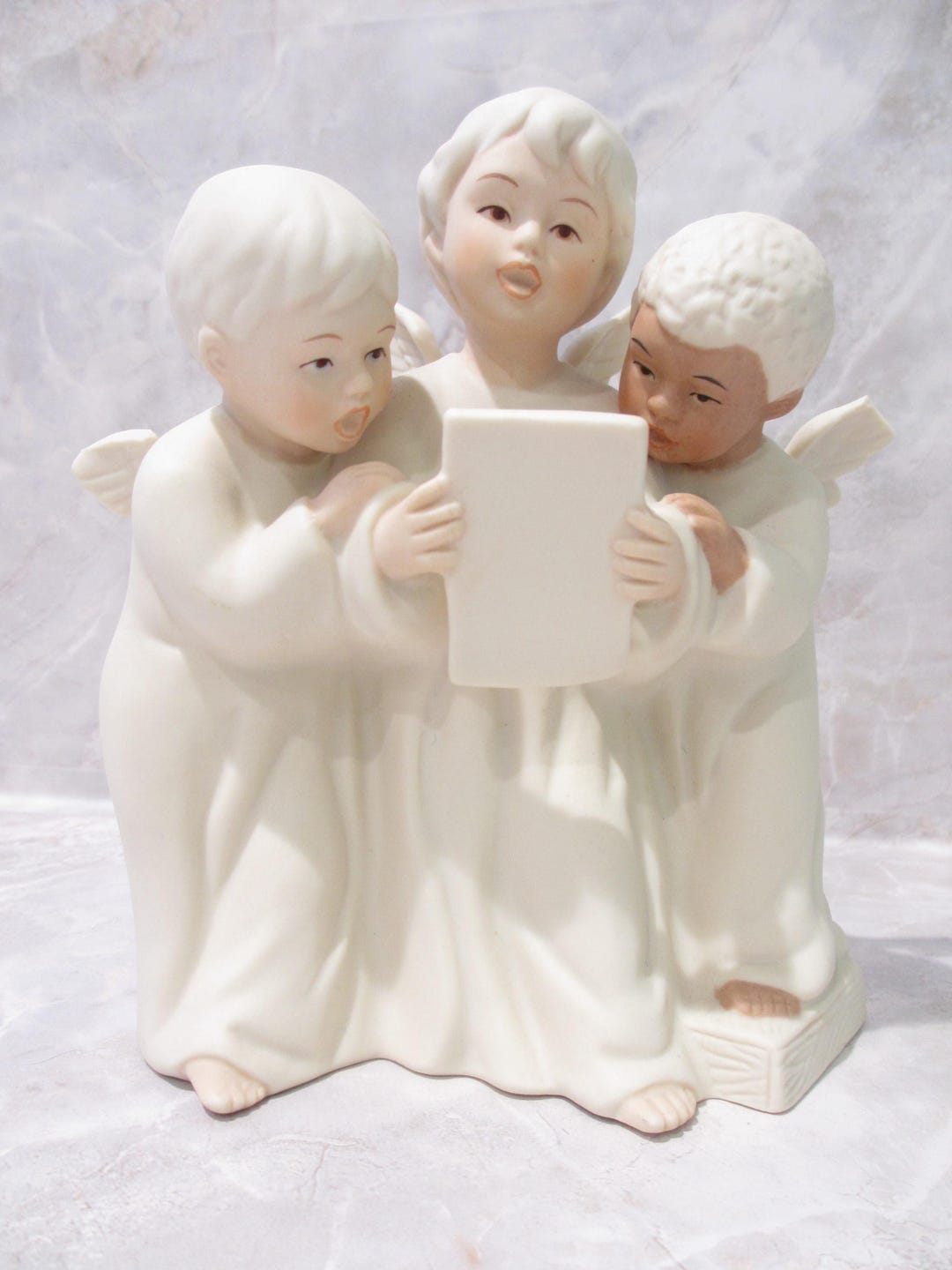 The Little Angel Choir Figurine Christmas Carolers Holiday Decor Homco ...