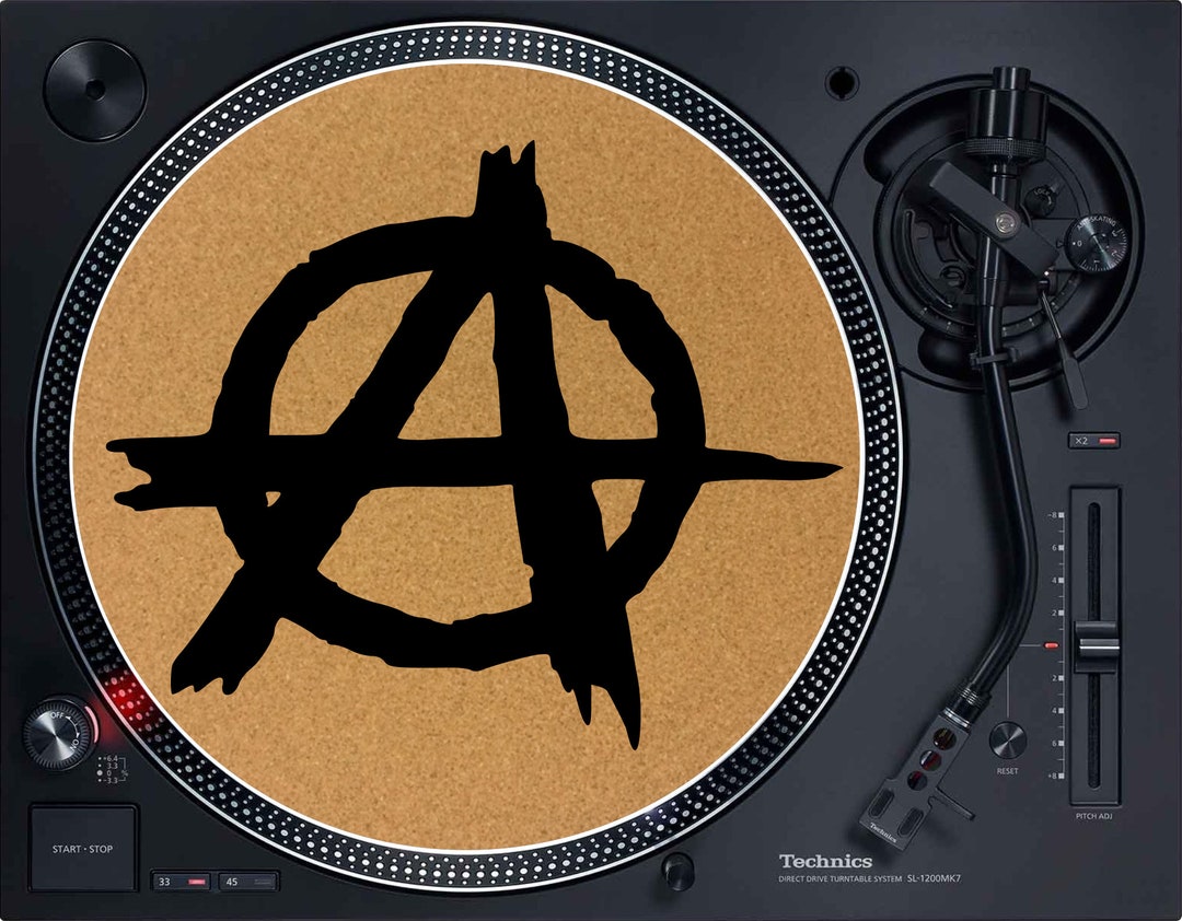 12" Cork Slipmat - Punk Anarchy - Turntable Slipmat - Etsy