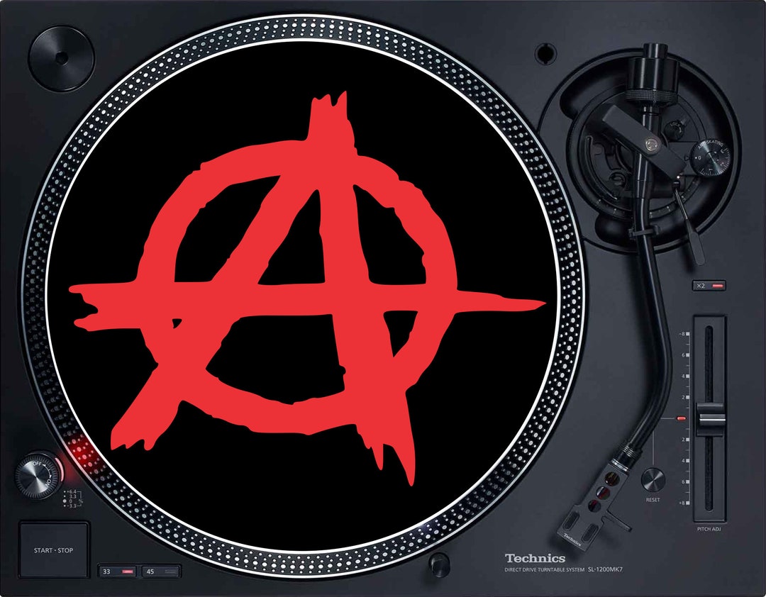 12 Felt Turntable Slipmat Punk Anarchy Record Player Slipmat - Etsy