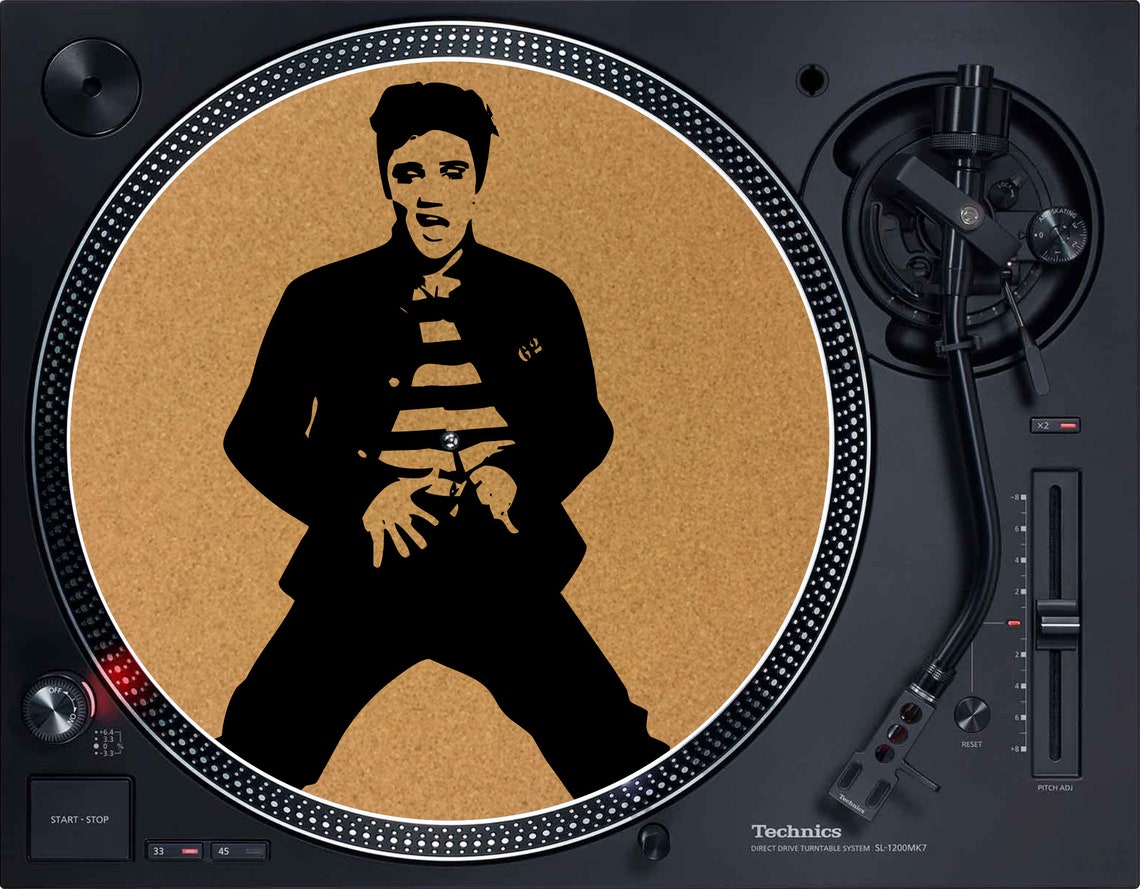 12" Cork Slipmat - Elvis Presley Tribute - Turntable Slipmat - Etsy