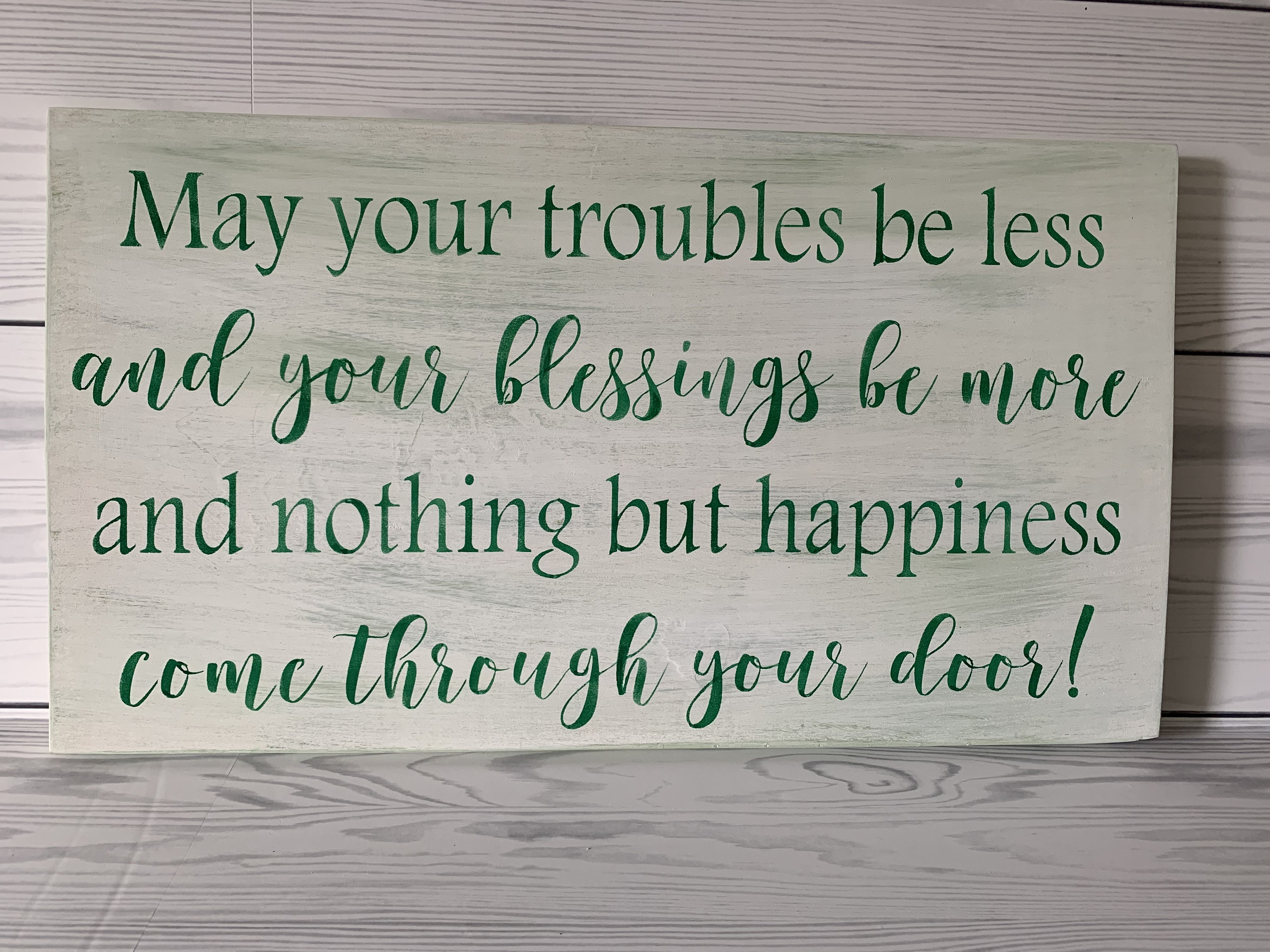 May Your Troubles Be Less and Your Blessings Be More - Home Decor Wood ...