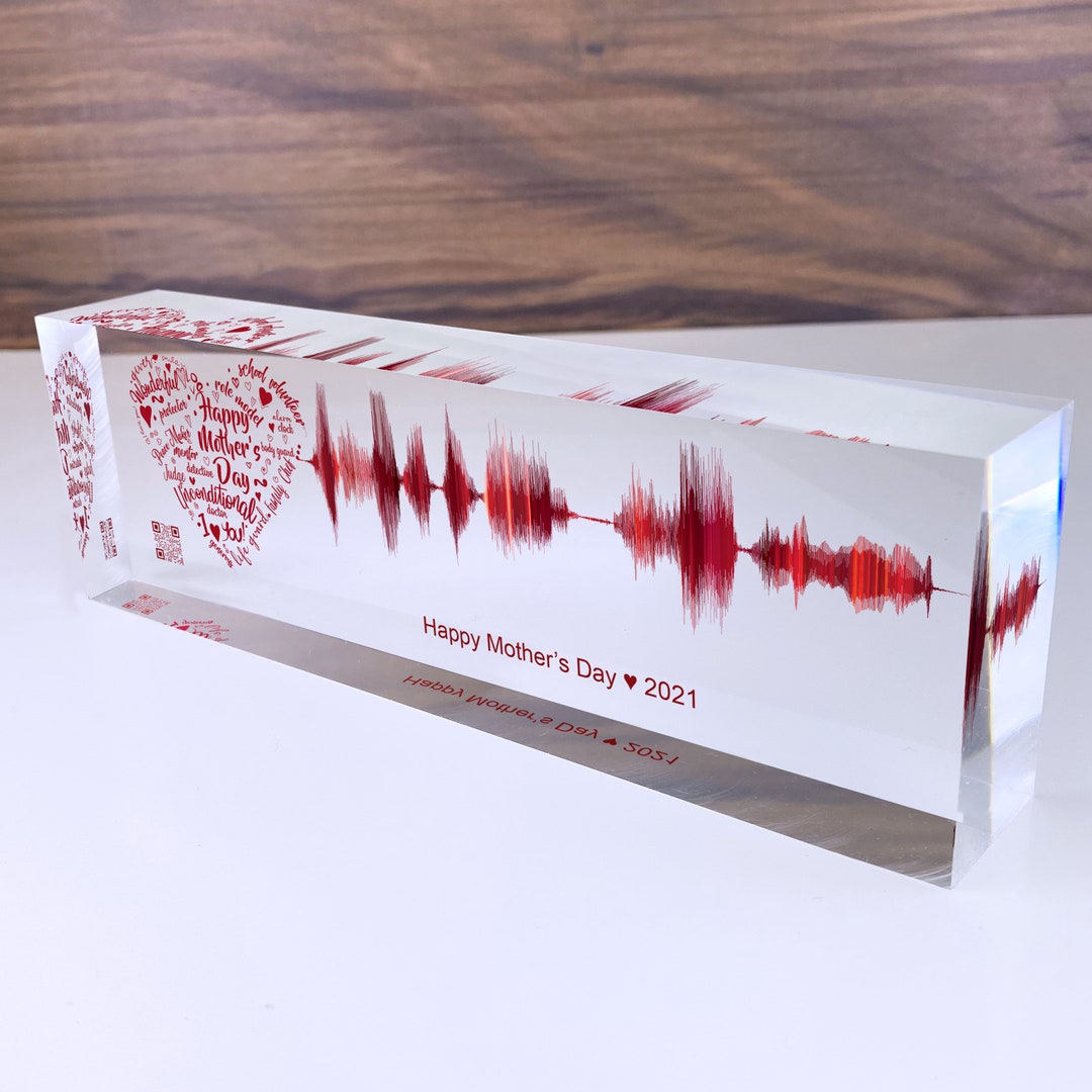 Artblox Soundwave Art With Scannable Qr Code Any Video Voice Recording ...