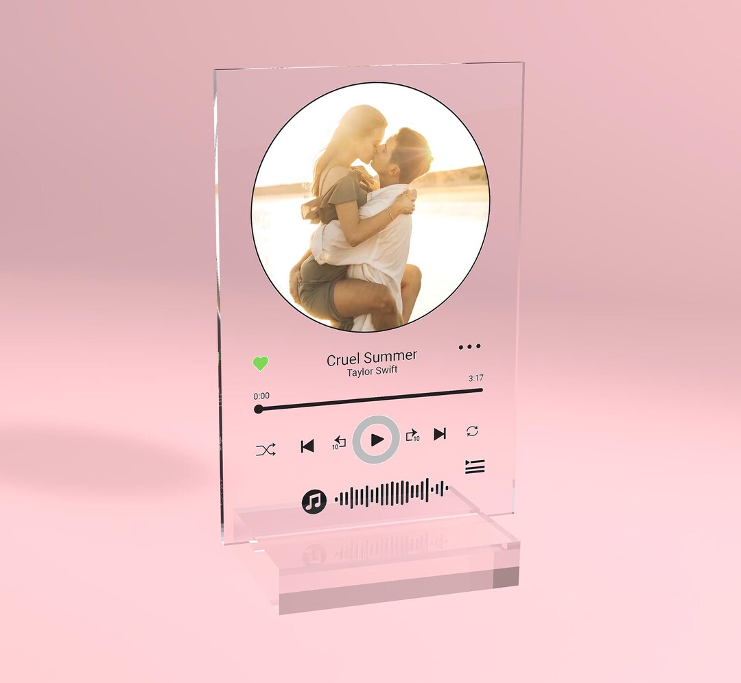 Custom Acrylic Music Plaque Song Plaque - Personalized Album Cover ...