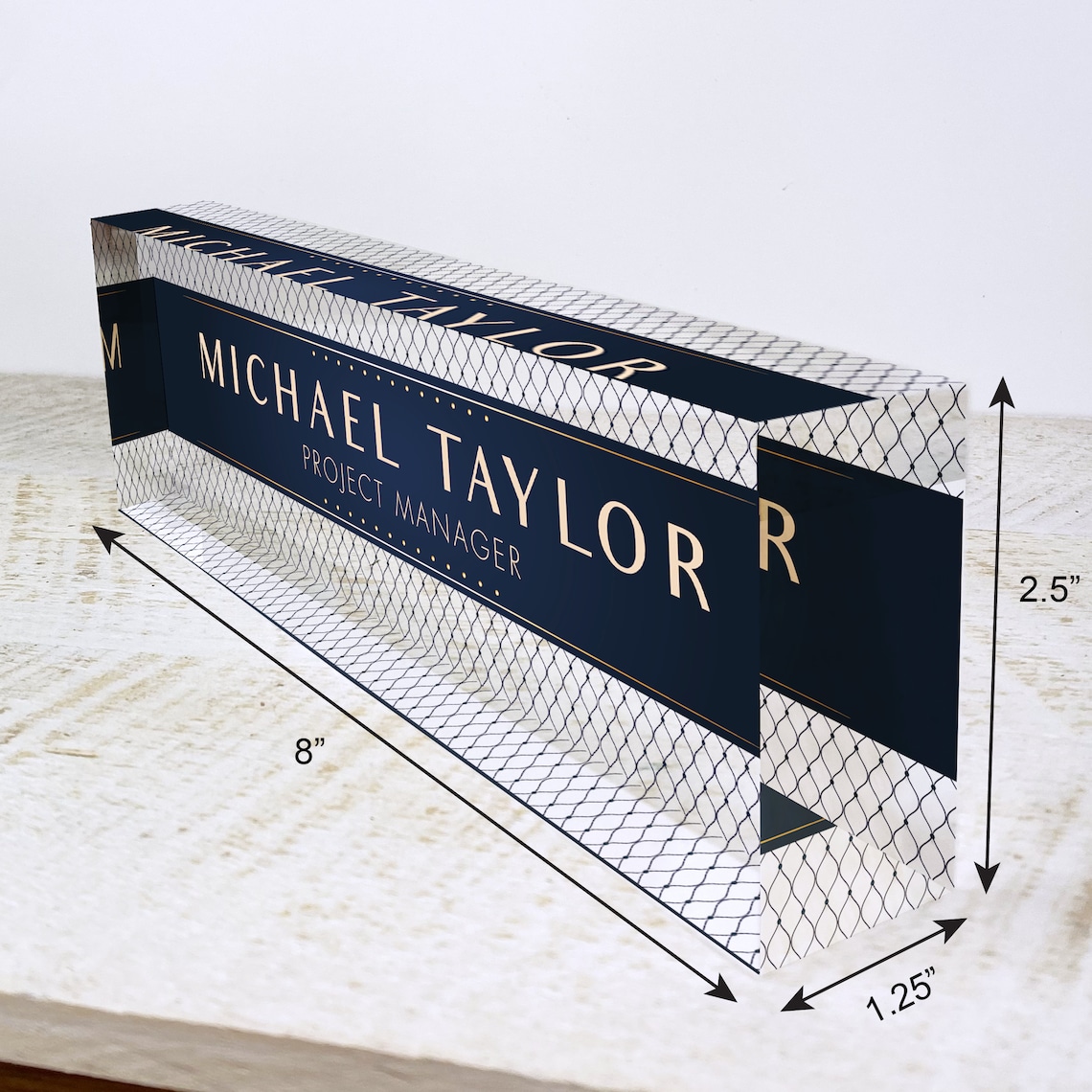 Personalized Desk Name Plate for Office Desk Printed on - Etsy