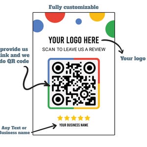 Please Leave Us A Review — Custom QR Code Acrylic Display, Easy Online ...
