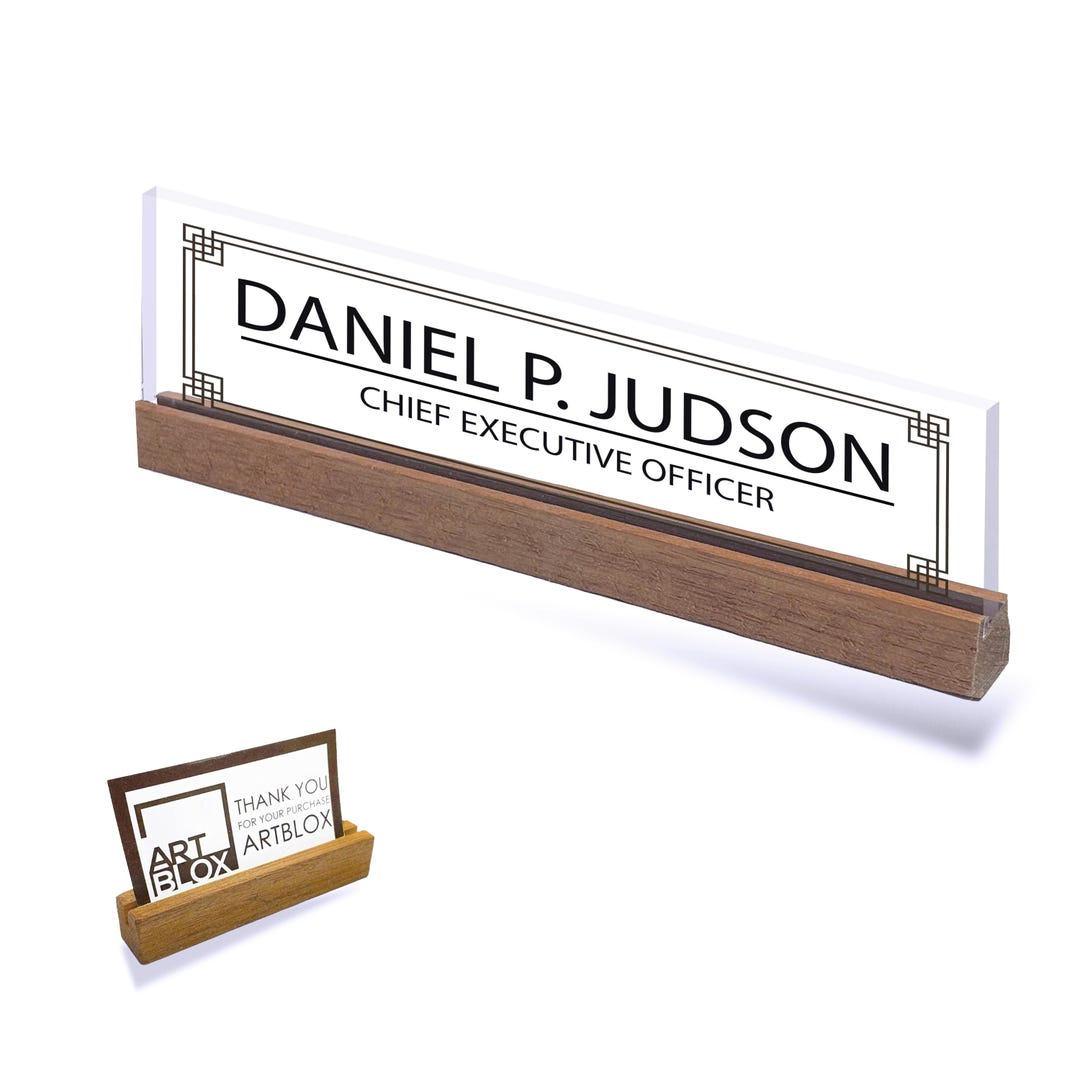 Desk Name Plate Custom, Office Name Plate, Phd Gift, Office Gift, Desk ...
