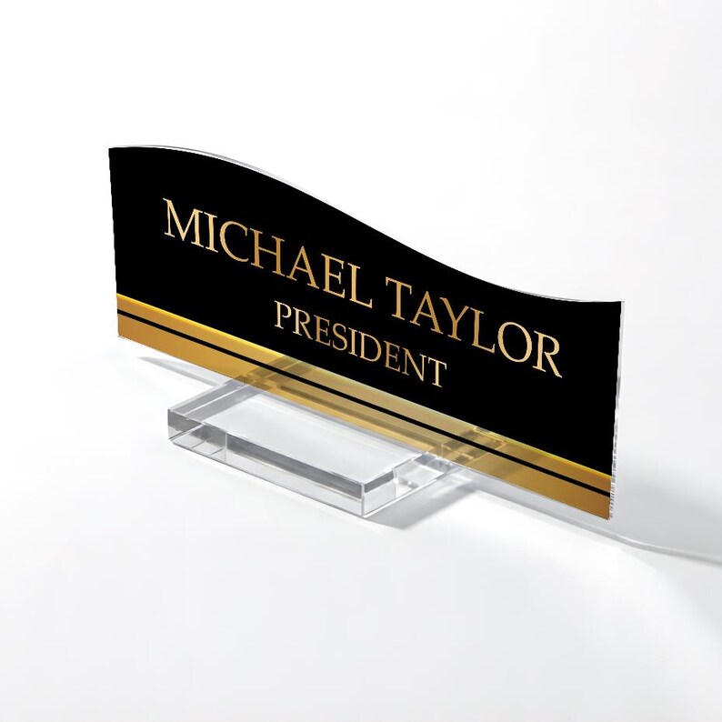 Custom Desk Name Plate, New Job Gift, Personalized Desk Plaque, Office ...