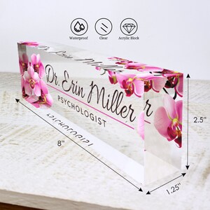 ARTBLOX - Desk Acrylic Plaque With Wooden Base, Custom Office Decor ...