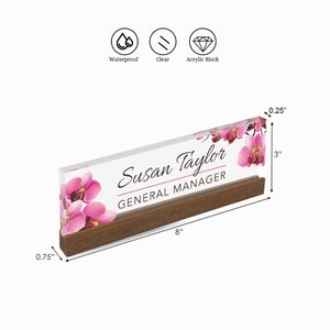 Personalized Desk Name Plate, Teacher Gift, Apple Nameplate, Teacher ...