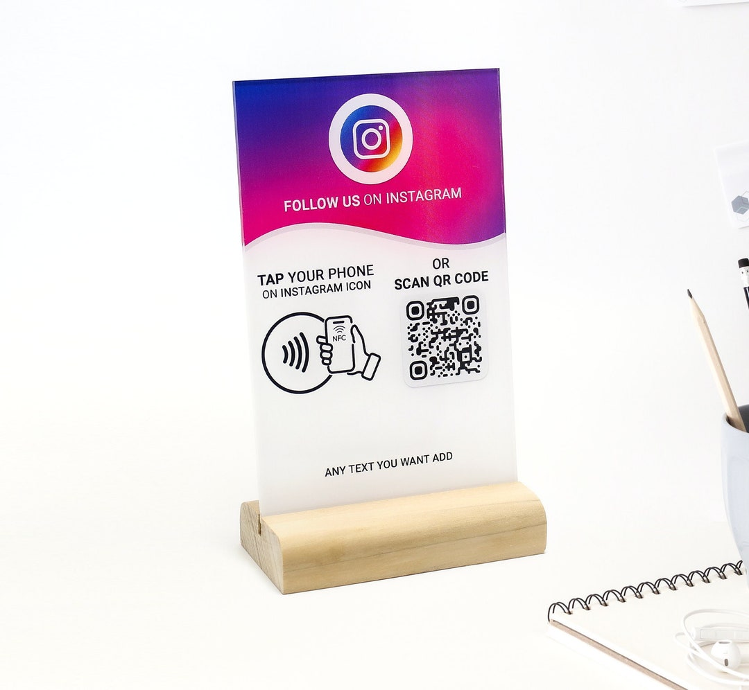 One Tap Instagram NFC Plate | One Tap Instagram Plate | One Tap ...