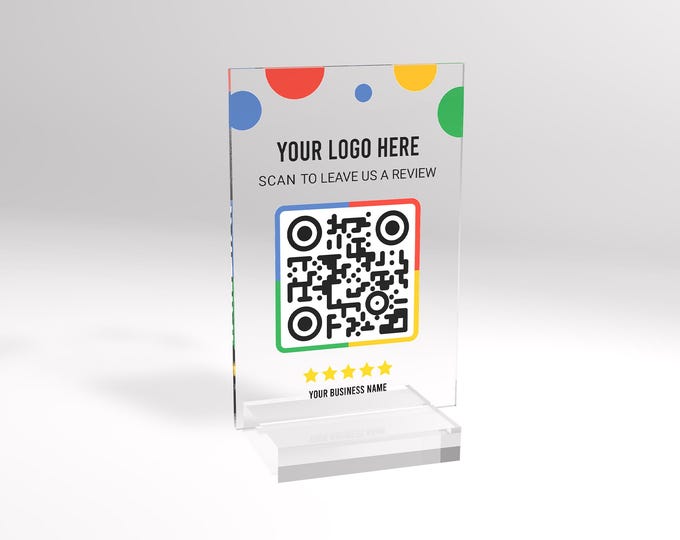 Mini QR Code Display Sign - Etsy Canada