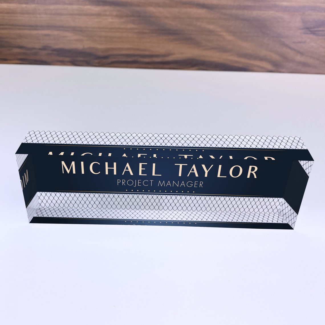 Personalized Desk Name Plate for Office Desk Printed on - Etsy