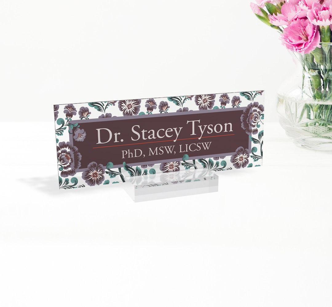 Desk Name Plate Custom Personalized Desk Sign, Office Gift, Office Sign ...