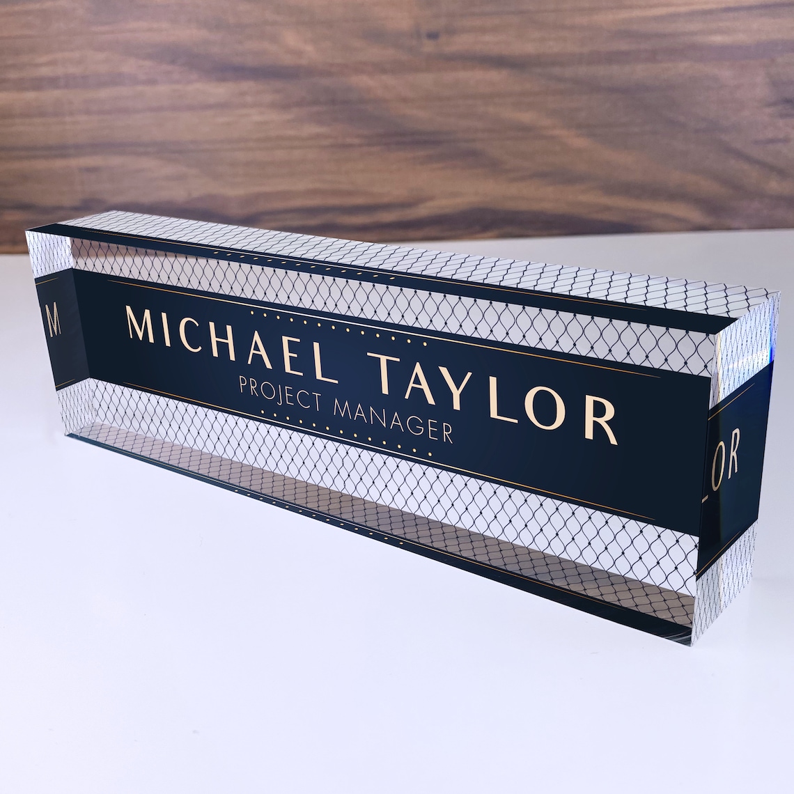 Personalized Desk Name Plate for Office Desk Printed on - Etsy