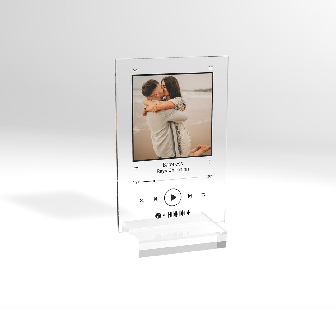 Personalized Song Acrylic Plaque: Photo Album Cover Gift (4x6 Inch) - Etsy