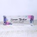 Personalized Name Plate for Desk Leaf Purple Design on Clear Acrylic ...