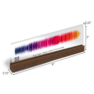 Artblox Soundwave Art With Scannable Qr Code Any Video Voice Recording ...