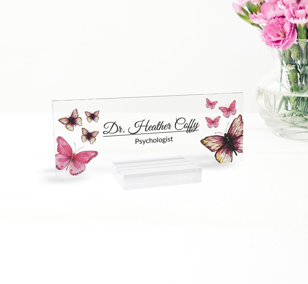 Desk Name Plate for Teacher, Principal, Executive, Custom Company ...