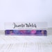 Personalized Desk Name Plate for Office Desk Purple Design on Acrylic ...