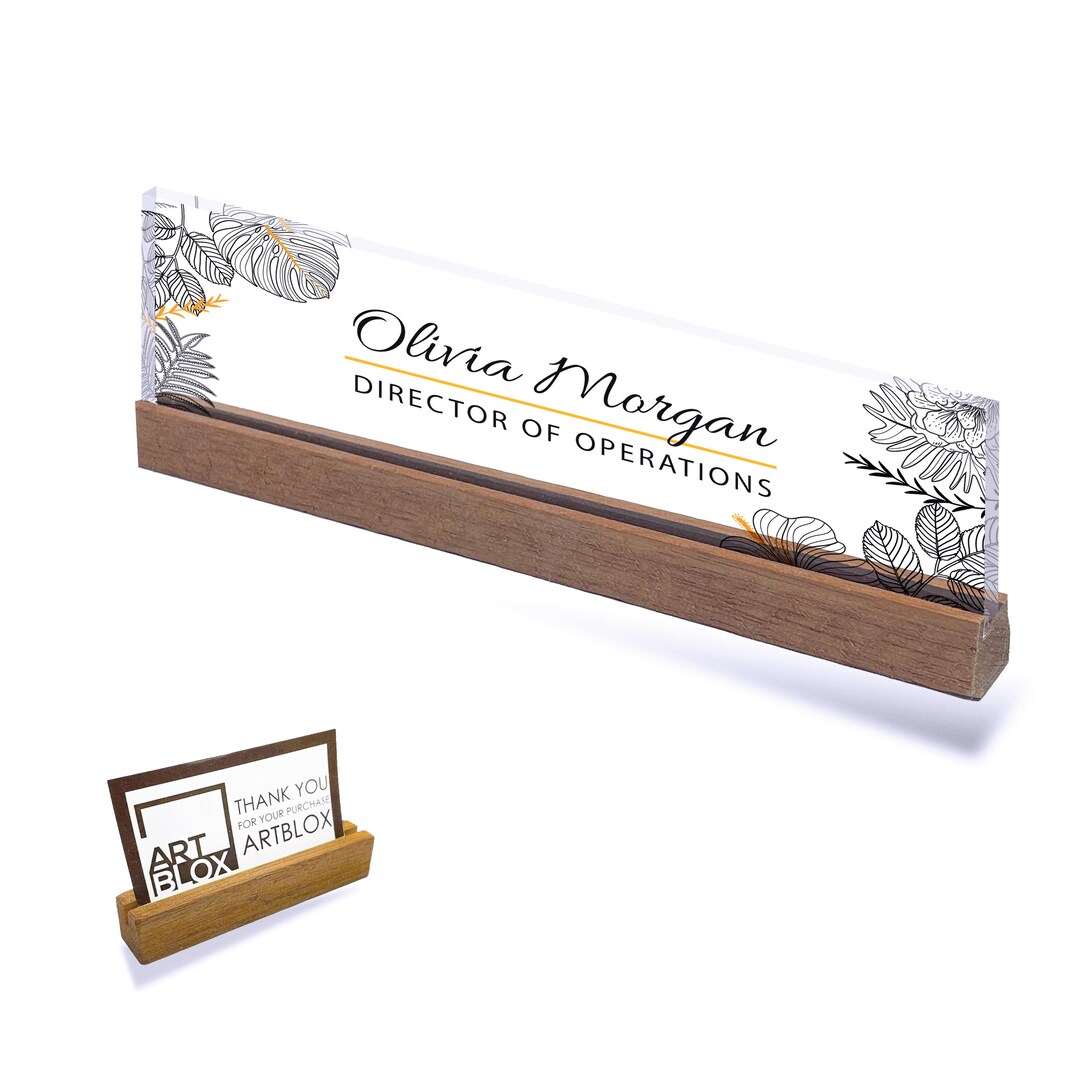 Custom Desk Name Plate, New Job Gift, Personalized Desk Plaque, Office ...