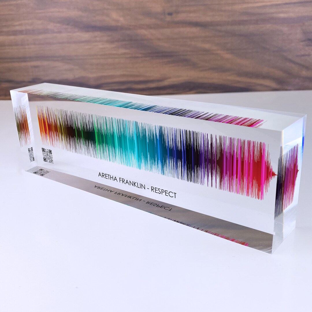 Artblox Soundwave Art With Scannable Qr Code Any Video Voice Recording ...