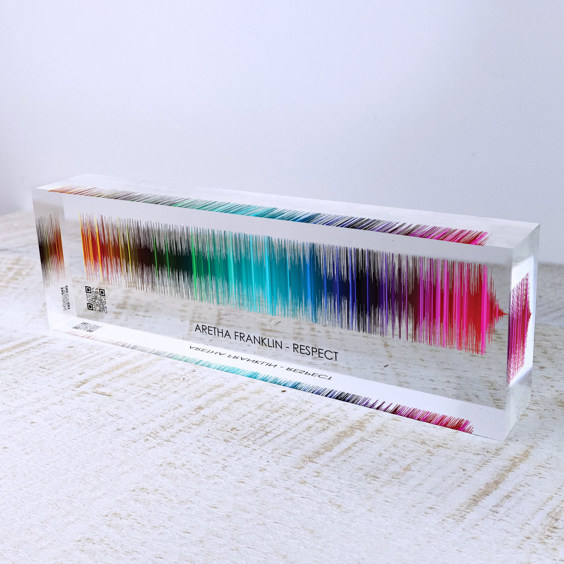 Artblox Soundwave Art With Scannable Qr Code Any Video Voice Recording ...